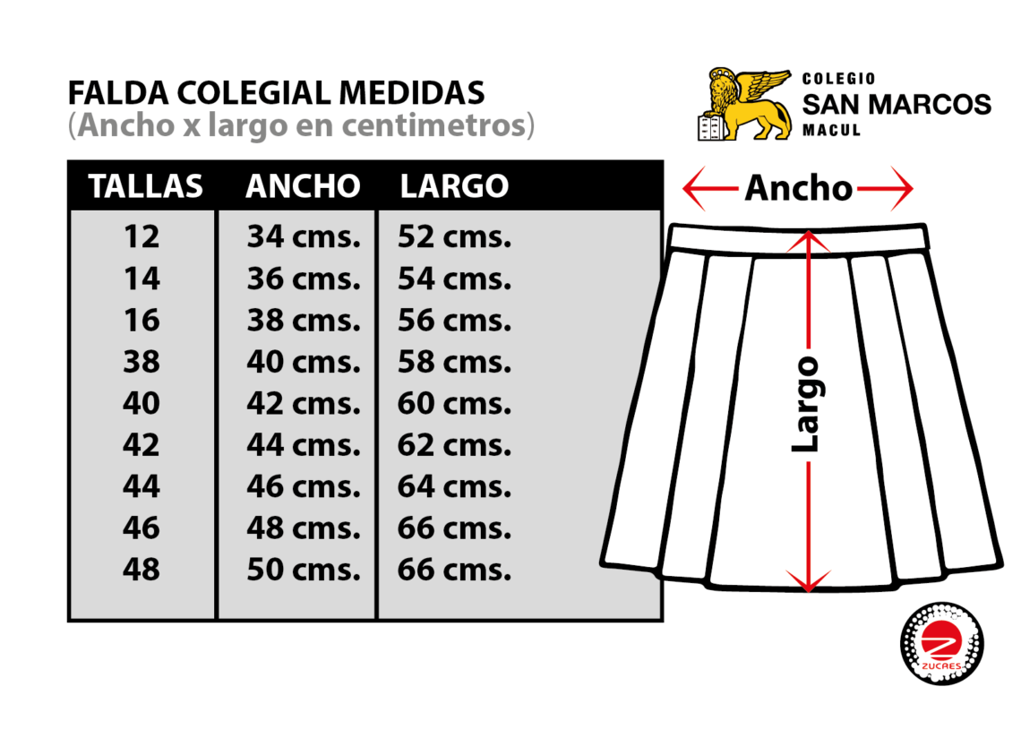 FALDA TABLEADA GRIS / Colegio SAN MARCOS